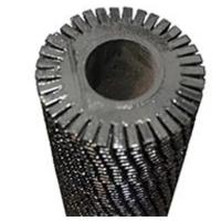 China DELLOK ASTM A106 Carbon Steel Serrated Fin Tube Spiral Heat Exchanger 18m Max for sale