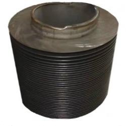 China DELLOK Laser Welded Finned Tube Cross Flow Heat Exchanger 8-50mm OD 12m Length for sale