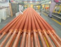 China DELLOK Laser Welded Copper Finned Tube C12200 Base Tube 0.8-1.5mm Thickness for sale