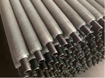 China DELLOK Steel Aluminum Finned Tube Extruded Type 12 Million Meters Annual Capacity for sale