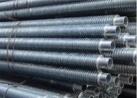 China DELLOK Steel Aluminum Finned Tube Extruded Type 12 Million Meters Annual Capacity for sale