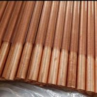 China DELLOK Extruded Copper Low Finned Tubes Heat Exchanger 12mm to 25mm OD for sale