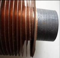 China DELLOK Copper Stainless Steel Finned Tube with Aluminium Spiral L/LL/KL Fins 38-219mm OD for sale