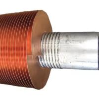 China DELLOK Copper Stainless Steel Finned Tube with Aluminium Spiral L/LL/KL Fins 38-219mm OD for sale