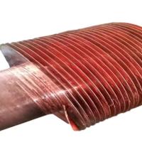 China DELLOK Copper Stainless Steel Finned Tube with Aluminium Spiral L/LL/KL Fins 38-219mm OD for sale