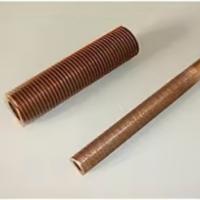 China DELLOK Aluminum Fin Tube for HVAC Systems 22.22mm OD Up to 300°F Length 1-22m for sale