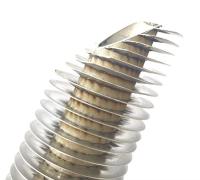 China DELLOK Aluminum Fin Tube 0.96mm Wall Thickness 4mm-15mm Tube OD63.5mm for HVAC Heat Exchanger for sale