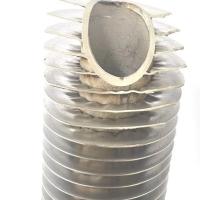 China DELLOK Aluminum Fin Tube 0.96mm Wall Thickness 4mm-15mm Tube OD63.5mm for HVAC Heat Exchanger for sale