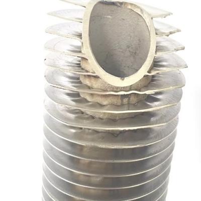 China DELLOK Aluminum Fin Tube 0.96mm Wall Thickness 4mm-15mm Tube OD63.5mm for HVAC Heat Exchanger for sale