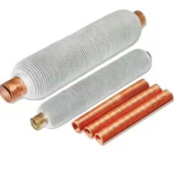 China DELLOK Aluminum Extruded Fin Tube OD63.5mm Up To 300°F for Heat Exchanger for sale