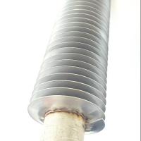 China DELLOK Black Painted Carbon Steel Fin Tube Welded 19mm OD 16-40 Fins Extruded Serrated for sale