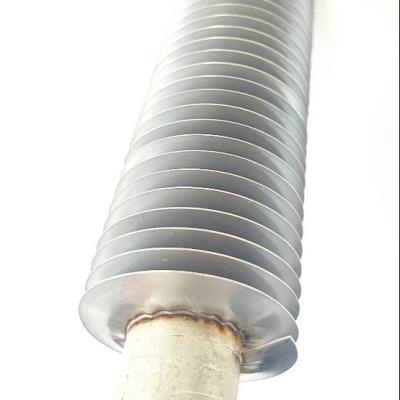 China DELLOK Black Painted Carbon Steel Fin Tube Welded 19mm OD 16-40 Fins Extruded Serrated for sale