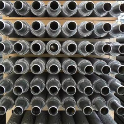 China Oval Carbon Steel Fin Tube 16-40 Fins 1.2-2.77mm Height Black Painting for sale