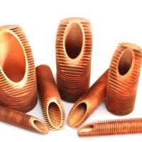 China DELLOK Embedded Fin Tube Copper 1.0-4.0MPa 16-63mm OD -40°C to 400°C Alu Copper Fins for sale