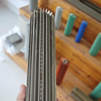 China DELLOK Aluminum Fin Tube 12FPI Min Pin Height 10mm OD63.5mm for HVAC Systems for sale