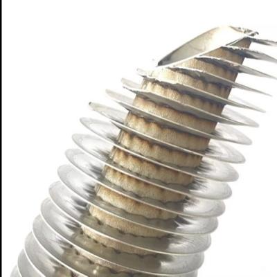 China DELLOK Powder Coated Extruded Fin Tube for Bare Tube OD 8-51mm Customizable for sale