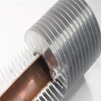 China DELLOK Powder Coated Extruded Fin Tube for Bare Tube OD 8-51mm Customizable for sale