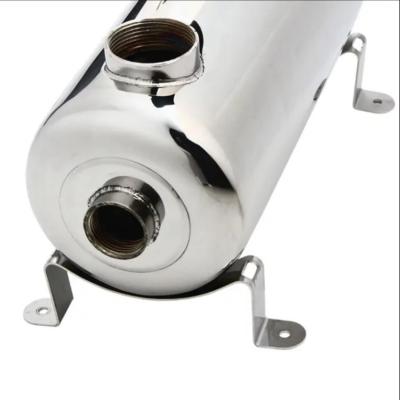 China Stainless Steel Shell Tube Pool Heat Exchanger 24-120KW with 2.0-12.0m² Heat Transfer Area for sale