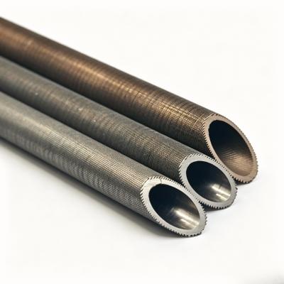 China Dellok Copper Alloy Titanium Integral Low Fin Tube 12.7mm OD 16 FPI for sale