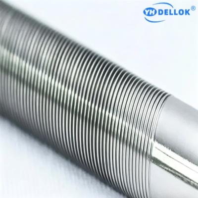 China DELLOK Copper Embedded Integral Low Fin Tube 12.7mm OD 1.65mm Wall Thk for sale