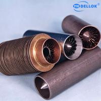 China DELLOK Copper Double Inner Tube Heat Exchanger Inner Finned Tube 2-3/8 to 4-1/2 Inch OD for sale