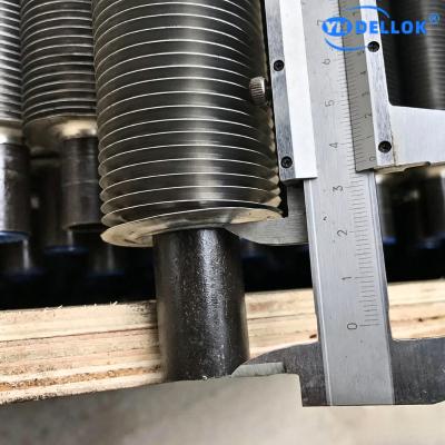 China DELLOK Forming Blades for 19 FPI Heat Exchanger Low Finned Tubes with 0.3mm Fin Thickness and 16-25.4mm Tube OD for sale