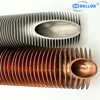 China DELLOK SA192 High Frequency Resistance Welded Fin Tubes - 19mm OD, 32mm Fin Height, 18m Length for Heat Exchangers for sale