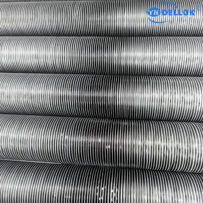 China DELLOK Brown U Shaped Strips Carbon Steel A106 Longitudinal Finned Tube 19.05-60mm OD with 16-40 Fins for sale