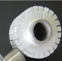China DELLOK Solid Extruded Serrated Alu1050 Heat Exchanger Fin Tube 0.4mm Thick with 50.8mm OD and 16mm Fin Height for sale