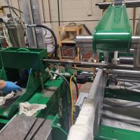 China DELLOK 0.4mm Tube Finning Machine - 50.8mm Max Tube OD, 13 FPI Extruded Fin Production for sale
