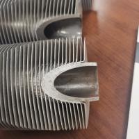 China KL Type Tension Wound Aluminum Knurled Embedded Fin Tube 12.7mm OD 0.4mm Thickness for Heat Exchangers for sale