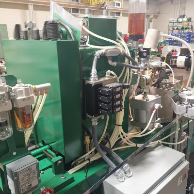 China DELLOK Embedded Wrap Type L/LL Fin Tube Machine 12mm OD with PLC Control and 1.2m/min Speed for sale