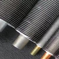 China DELLOK Titanium Piral 1.245mmWT SMLS 12 Segments Extruded Fin Tube - 54' Length, 10FPI, 300°C Max Temp for sale