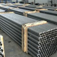 China DELLOK Titanium Piral 1.245mmWT SMLS 12 Segments Extruded Fin Tube - 54' Length, 10FPI, 300°C Max Temp for sale