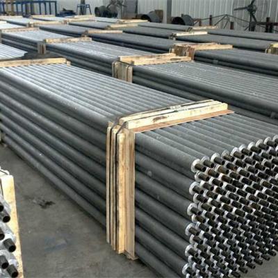 China DELLOK Titanium Piral 1.245mmWT SMLS 12 Segments Extruded Fin Tube - 54' Length, 10FPI, 300°C Max Temp for sale