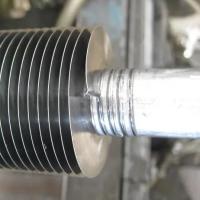 China DELLOK A192 Seamless Carbon Steel Boiler Fin Tube 6FPI Embedded Aluminum Cooling 50.8mm OD for sale