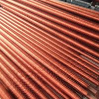 China DELLOK Reliance Copper Heating Coils SB111 C12200 Extruded Low Fin Tubes 12mm-50.8mm OD for sale