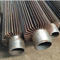 China DELLOK Brown U Shaped Strips Carbon Steel A106 Longitudinal Finned Tube 19.05-60mm OD with 16-40 Fins for sale