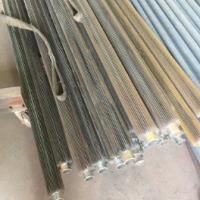 China DELLOK Brown U Shaped Strips Carbon Steel A106 Longitudinal Finned Tube 19.05-60mm OD with 16-40 Fins for sale