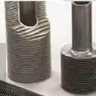 China DELLOK Type L Tension Wrapped Copper EN10204 Square Fin Tube - 50.8mm OD, 16.5mm Fin Height, 13 FPI Minimum for sale