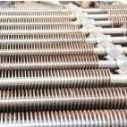China DELLOK Steel Frame Grooved G Type H14 16mm Aluminum Fin Tubes - 350°C Temperature Rating, Multiple Sizes Available for sale