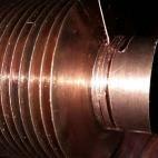 China DELLOK Heat Exchanger 12 FPI 2.1mm Fluted OD 50.8mm Embedded Fin Tube - ASTM A179 Carbon Steel for sale