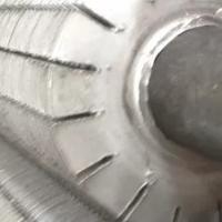 China DELLOK Aluminum Serrated Fin Tubes EN10204 3.1 Cert Tube OD 50.8mm for sale