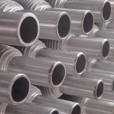 China DELLOK Alu1050 Extruded Fin Tube - 50.8mm OD, 18m Length, Seamless Densities Segment Fins for sale