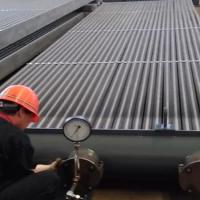China DELLOK 25mm Titanium Alloy Heat Exchanger Coil - 2.5x Power Efficiency Round Tube Fin Condenser for sale