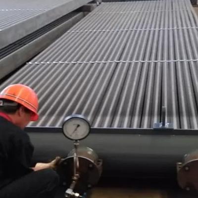 China DELLOK 25mm Titanium Alloy Heat Exchanger Coil - 2.5x Power Efficiency Round Tube Fin Condenser for sale