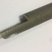 China DELLOK 25mm Titanium Alloy Heat Exchanger Coil - 2.5x Power Efficiency Round Tube Fin Condenser for sale