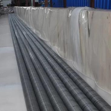 China DELLOK Solid Plain KL Type 0.4mm High Pressure Carbon Steel Pipe - 50.8mm OD, 16mm Fin Height for sale