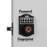 China Aluminum Alloy Residential Electronic Lock Fingerprint Smart Lock Tuya App for sale