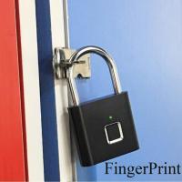 China Intelligent Smart Lock Fingerprint Padlock Zinc Alloy Material for sale